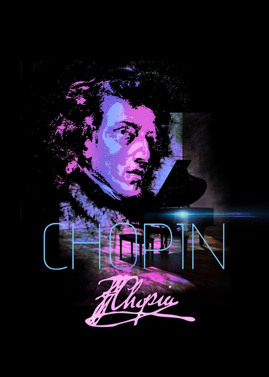 'Frederic Chopin' Poster, picture, metal print, paint by Anton First ...