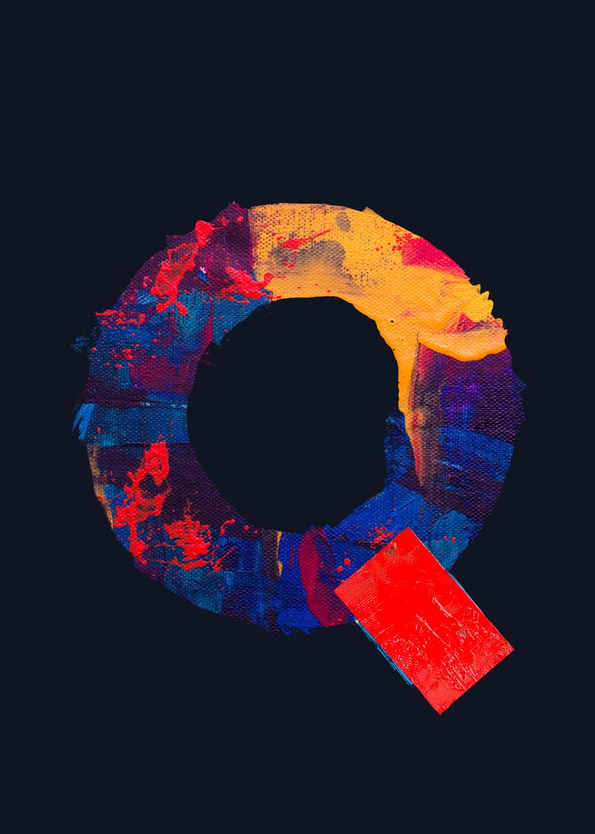 'Letter Q' Poster, picture, metal print, paint by Peter Green | Displate