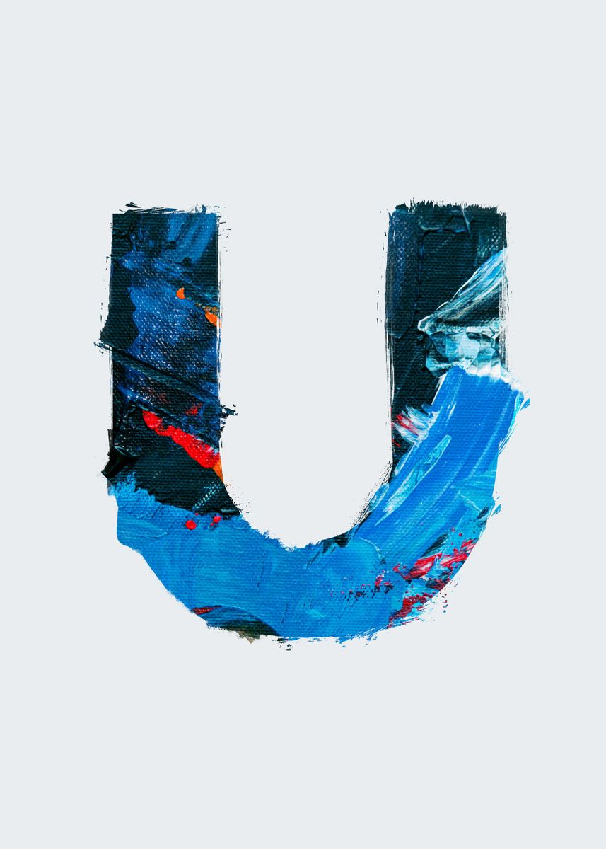 'Letter U' Poster, picture, metal print, paint by Peter Green | Displate