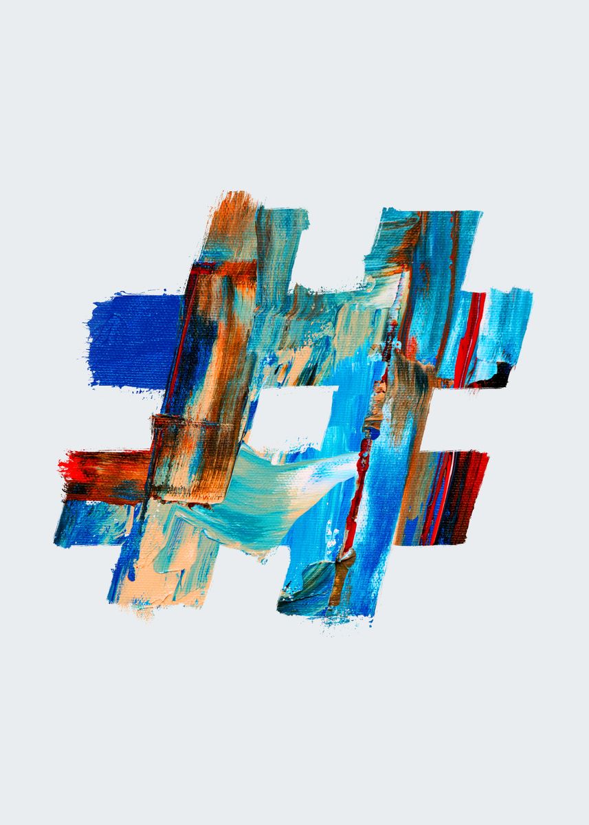 'Hashtag' Poster by Peter Green | Displate