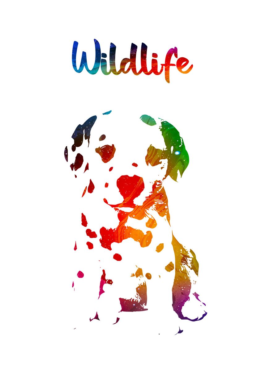 'Dog' Poster, picture, metal print, paint by Printed Artings | Displate