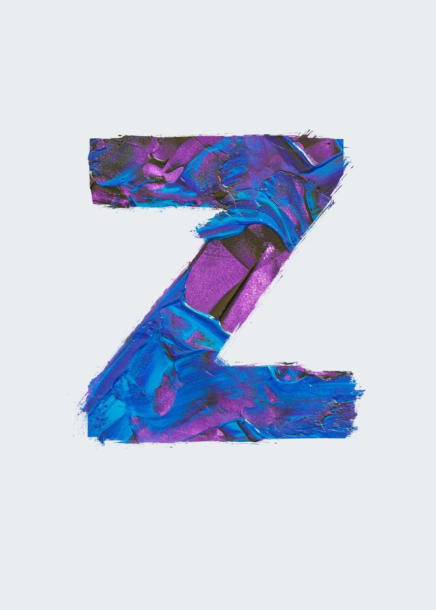 'Letter Z' Poster, picture, metal print, paint by Peter Green | Displate