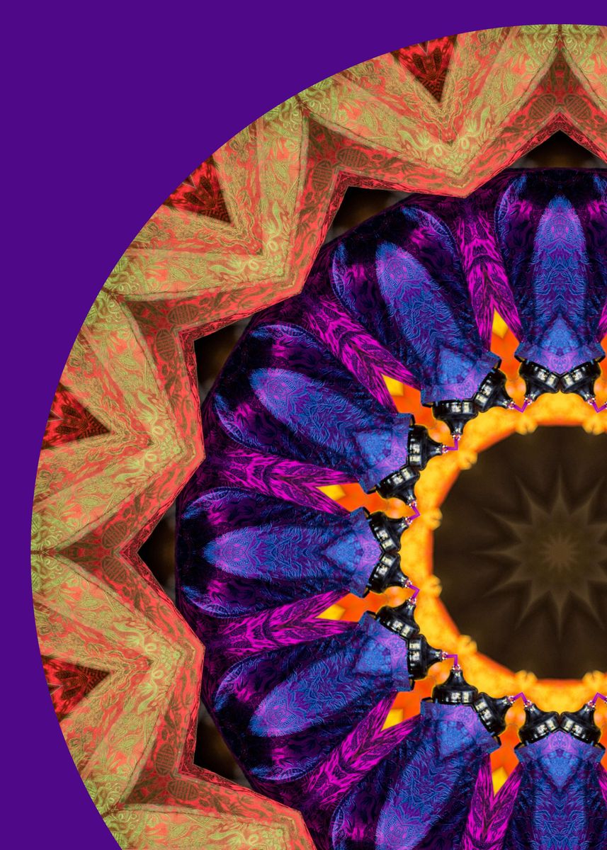 'Lamp Mandala' Poster by Teresita Gonzalez-Crespo | Displate