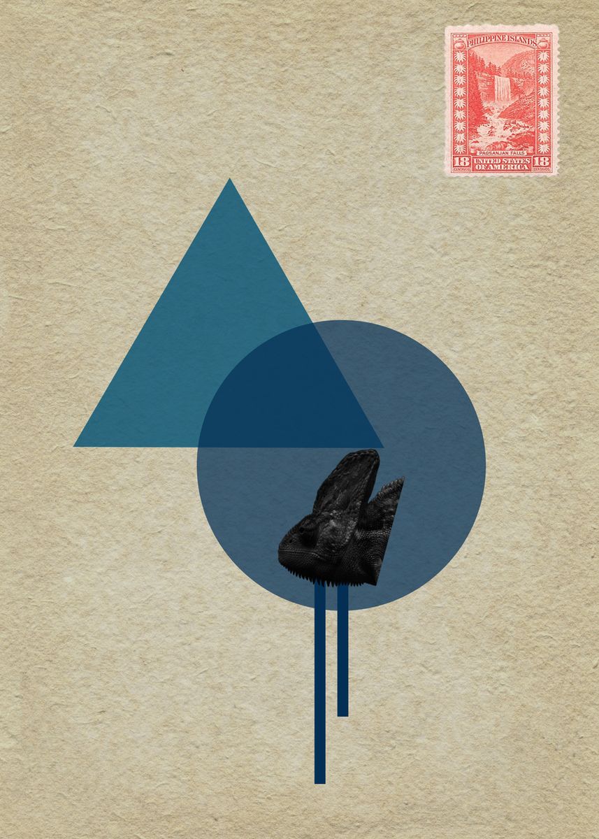 'Composition in Blue' Poster, picture, metal print, paint by Miskarcosa ...