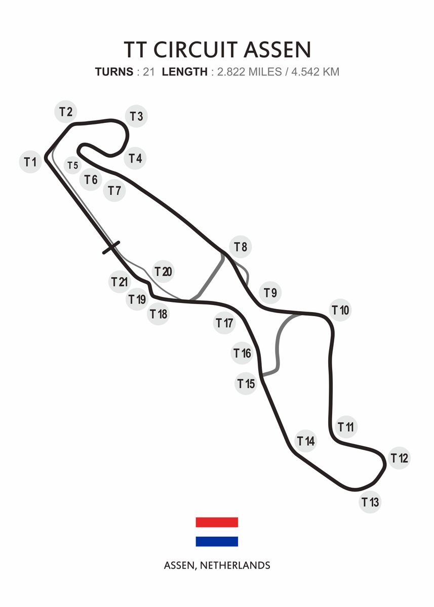 'TT circuit assen' Poster, picture, metal print, paint by Tafiz Store ...