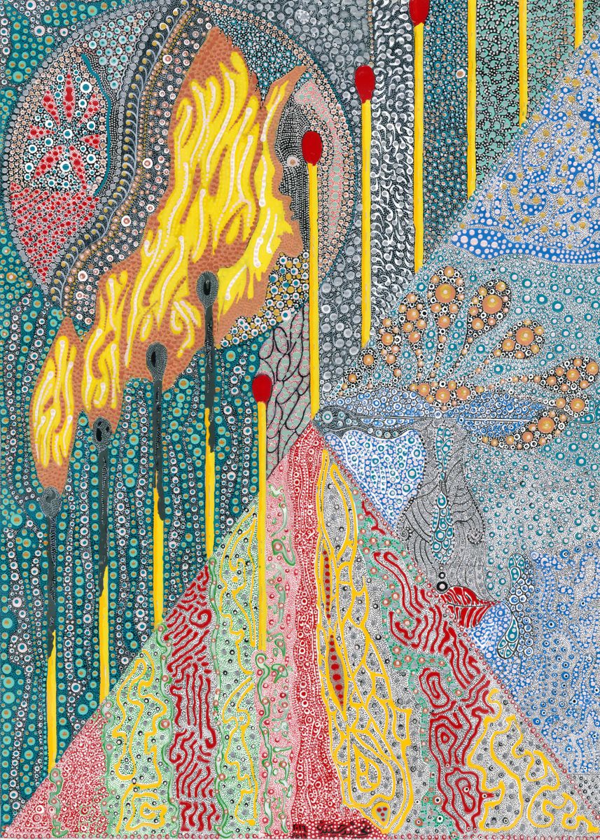 'M085 World On Fire' Poster, picture, metal print, paint by Mohamed ...