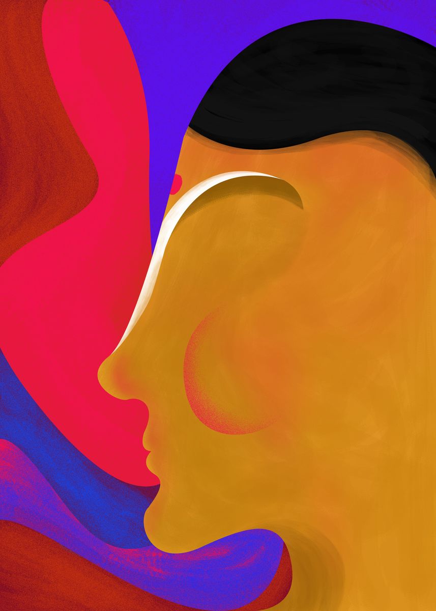 'Rangbati' Poster, picture, metal print, paint by Argho Basak | Displate