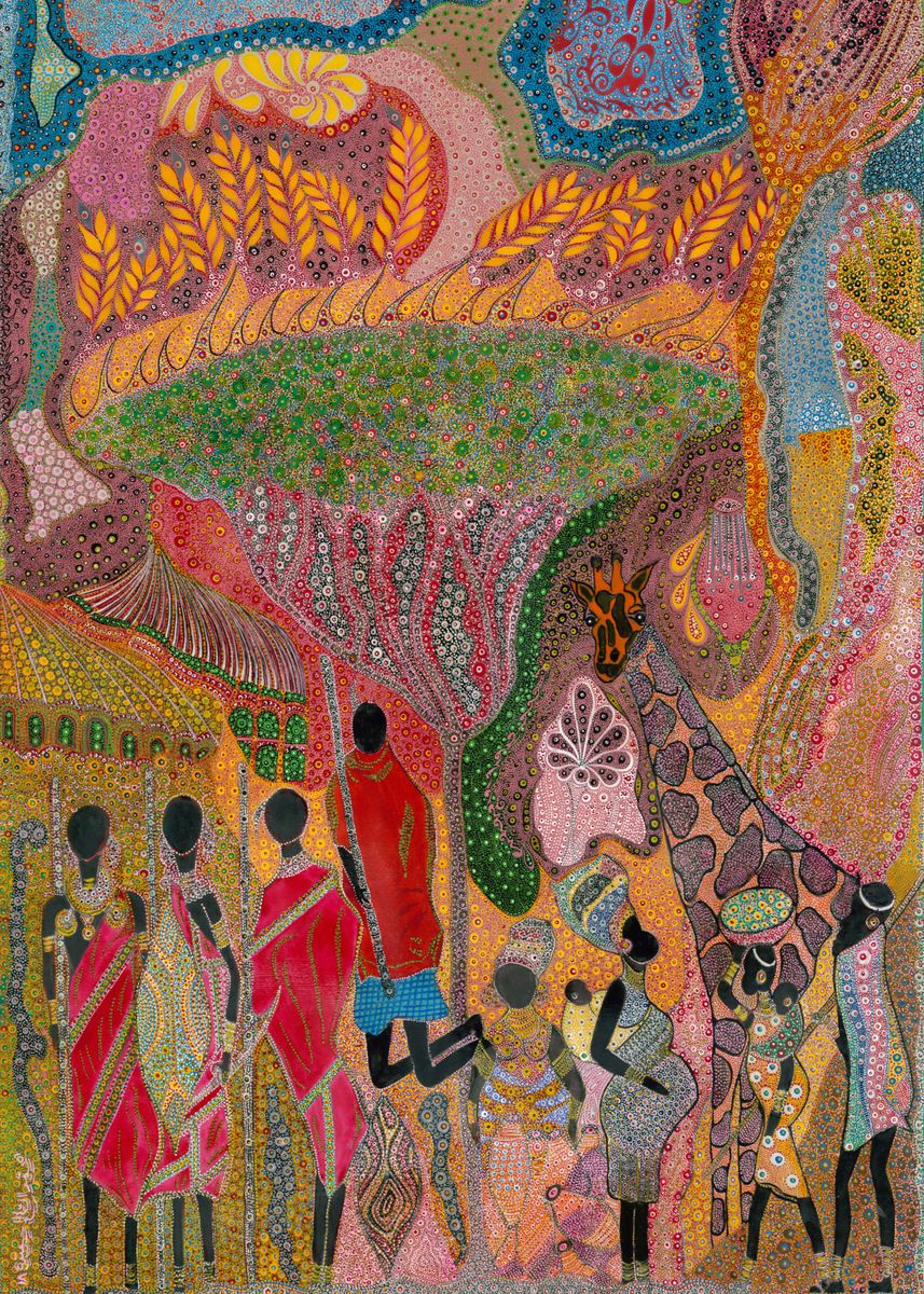 'M054 Tribute To Africa' Poster, picture, metal print, paint by Mohamed ...