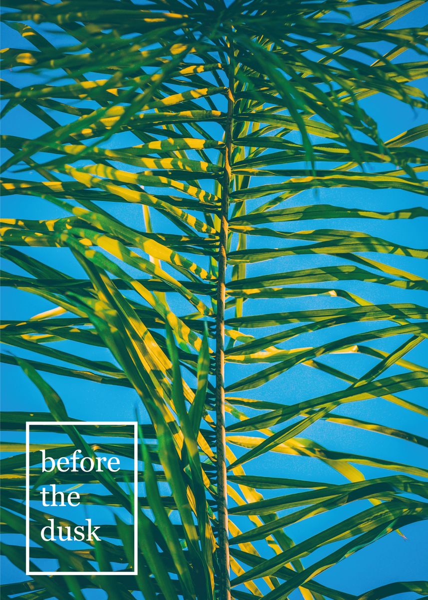 'Modern green plant poster' Poster by Nick | Displate