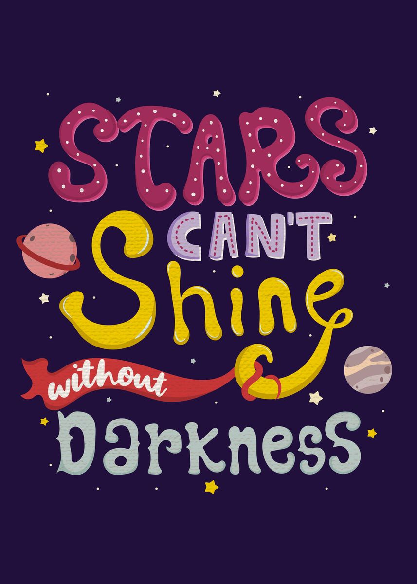 'Stars cant shine without' Poster by Yurika Harumiya | Displate