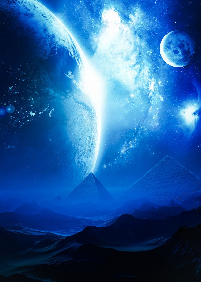 'Abstract Universe Art' Poster, picture, metal print, paint by Edgars ...