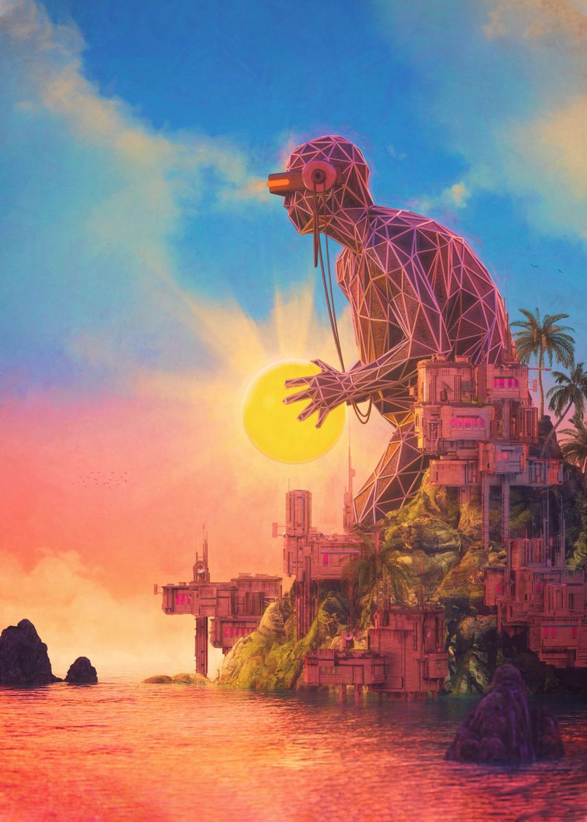 'Sunrise projector' Poster, picture, metal print, paint by Shorsh ...