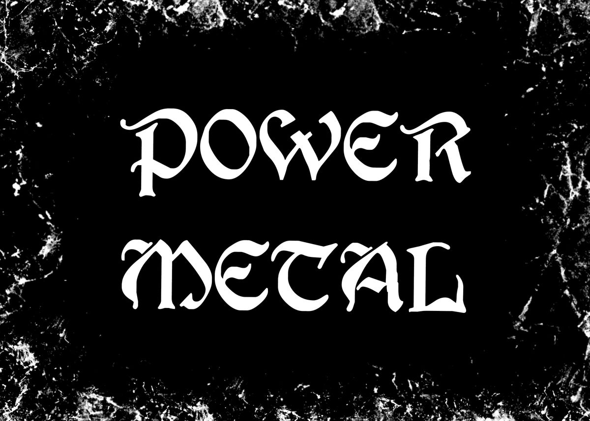 'Power Metal' Poster by Emily Pigou Art | Displate