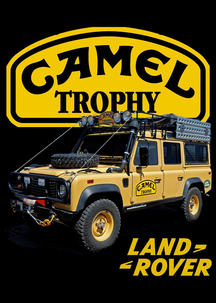 'Camel Trophy Land Rover' Poster, picture, metal print, paint by dhana ...