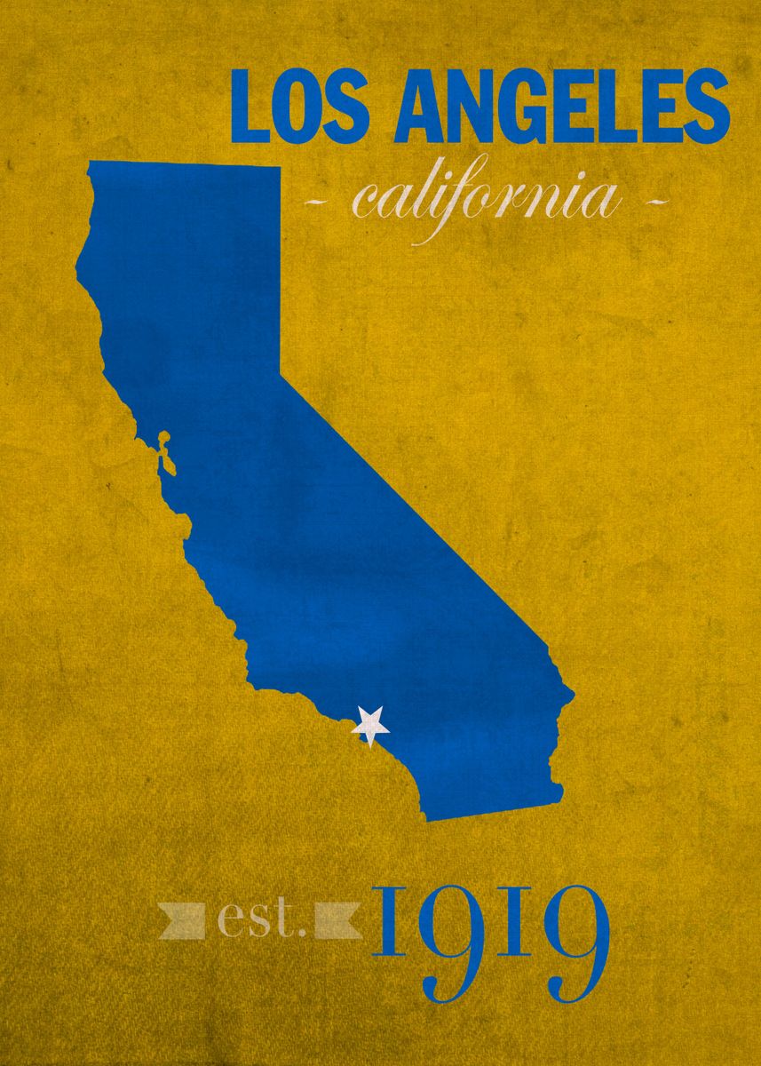 'UCLA University College' Poster, picture, metal print, paint by Design ...