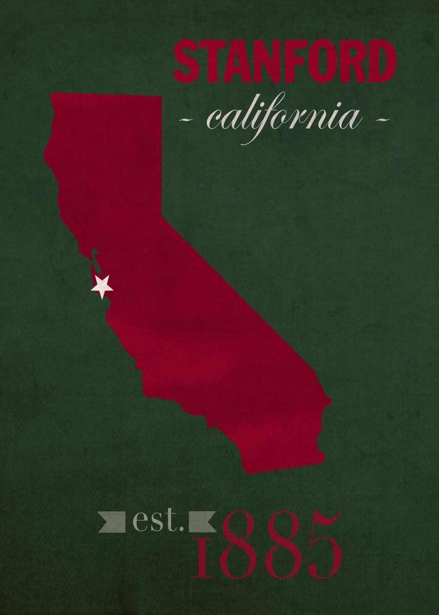 'Stanford University' Poster, picture, metal print, paint by Design ...