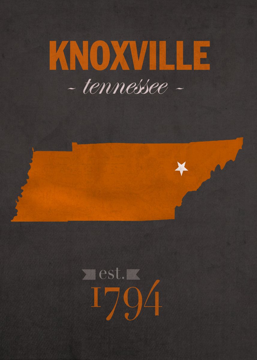 'University of Tennessee' Poster, picture, metal print, paint by Design ...