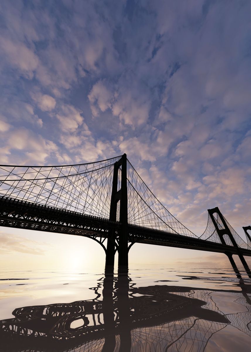 'The Bridge' Poster by Aivaras Grauzinis | Displate