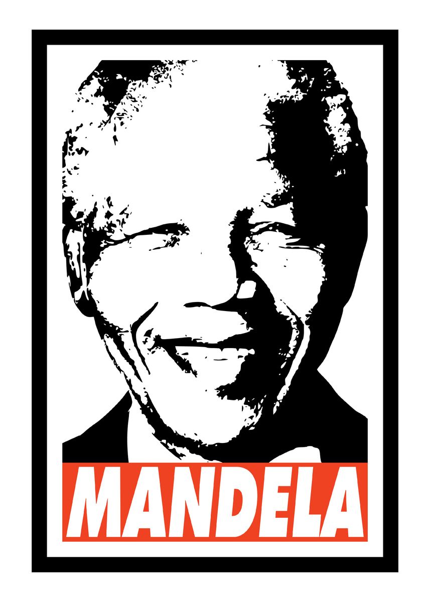 'Nelson Mandela' Poster by Filip Hellman | Displate