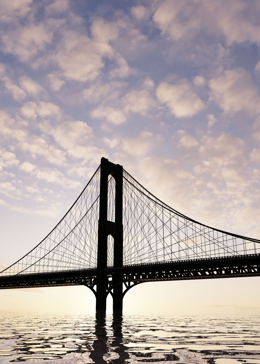 'The Bridge' Poster by Aivaras Grauzinis | Displate