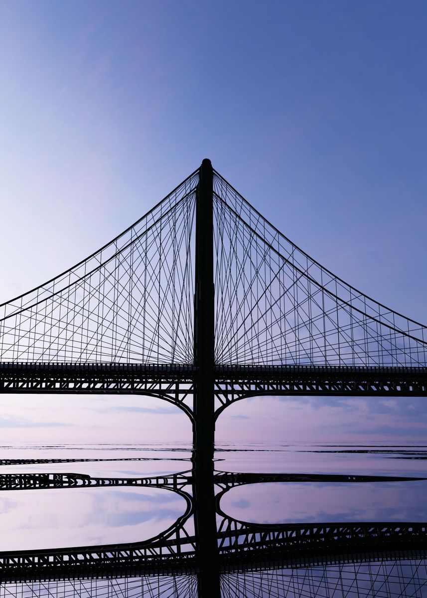 'The Bridge' Poster, picture, metal print, paint by Aivaras Grauzinis ...