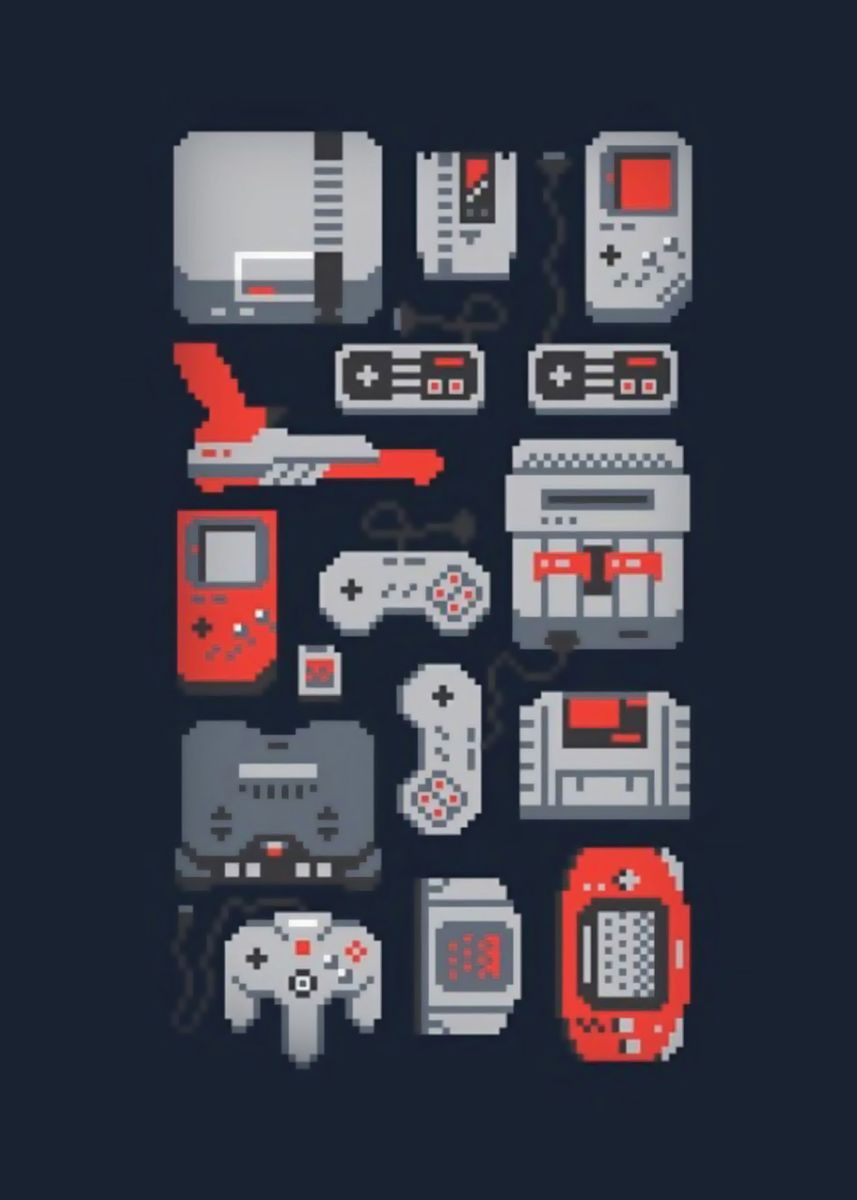 'console' Poster, picture, metal print, paint by Hyperart | Displate