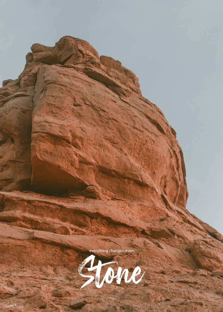 'Stone' Poster, picture, metal print, paint by Sundeep Kumar | Displate