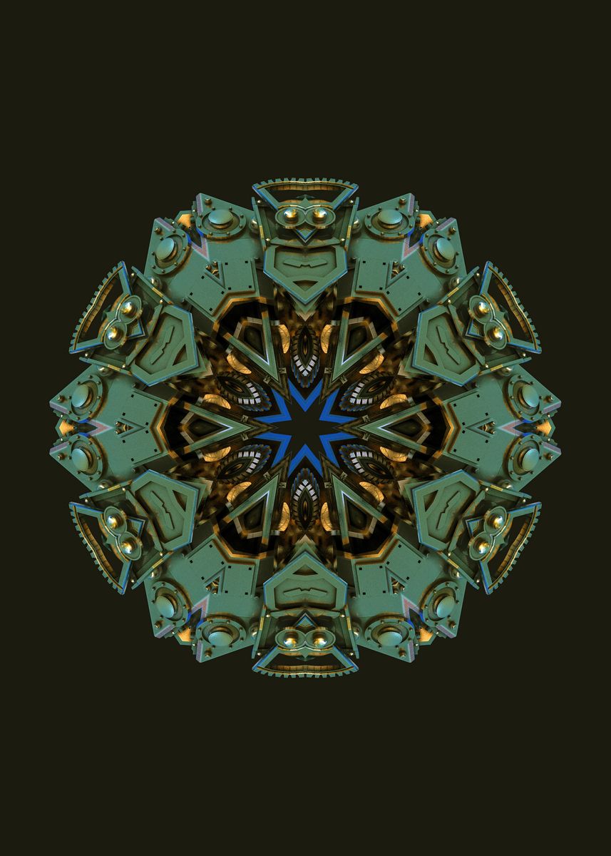 'SILVER STAR ' Poster, picture, metal print, paint by maxwell182 | Displate