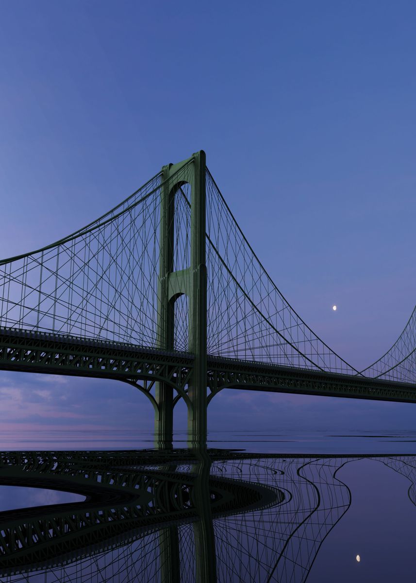 'The Bridge' Poster, picture, metal print, paint by Aivaras Grauzinis ...