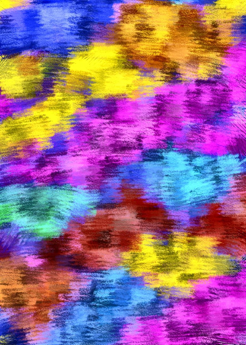 'Life in color ' Poster, picture, metal print, paint by Troy | Displate