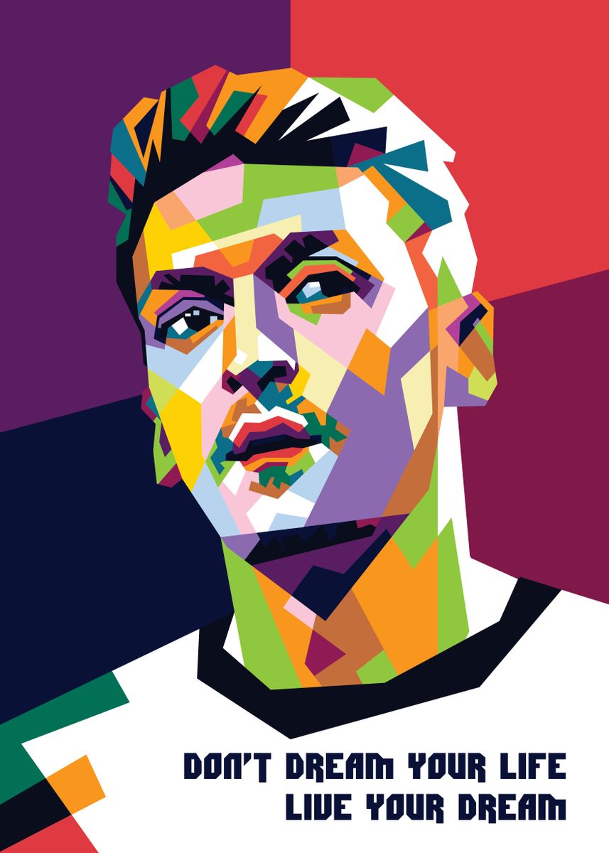 'mesut Ozil quotes' Poster, picture, metal print, paint by Roseed Abbas ...