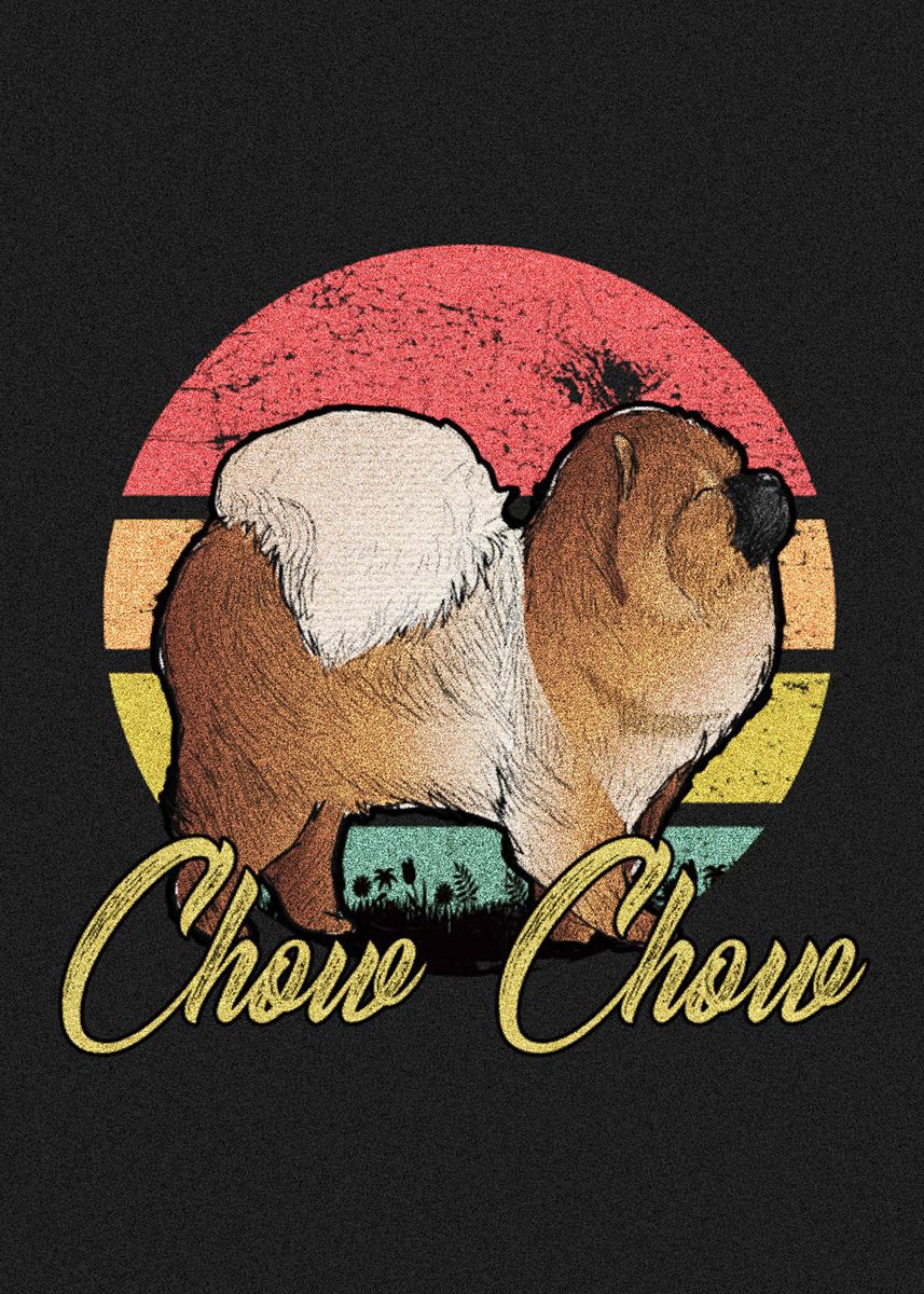 'Chow chow' Poster, picture, metal print, paint by Abc Def | Displate