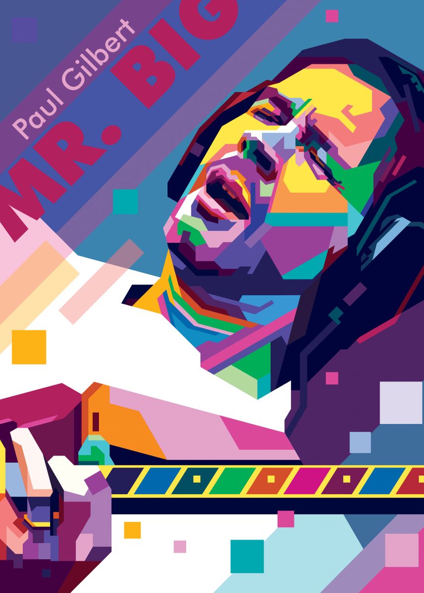 'paul gilbert mr big' Poster by Alternative Poster | Displate