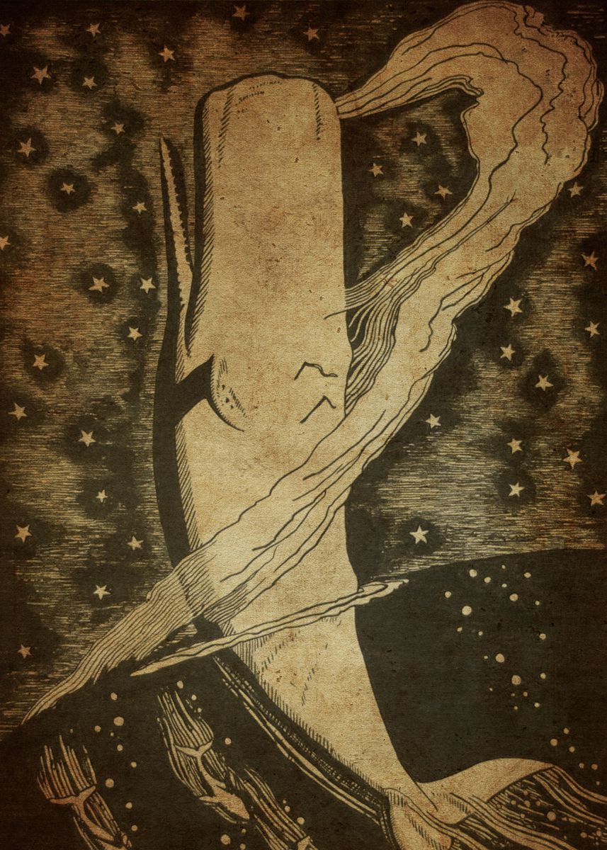 'Moby Dick Vintage' Poster by Boot Hill | Displate