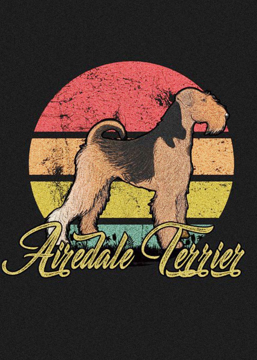 'Airedale Terrier' Poster by Abc Def | Displate