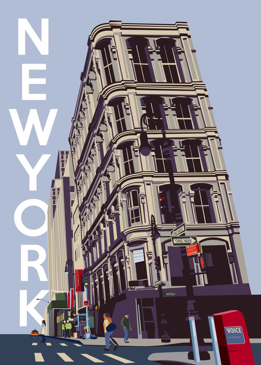 'New York City' Poster by Muhammad Fadhel | Displate