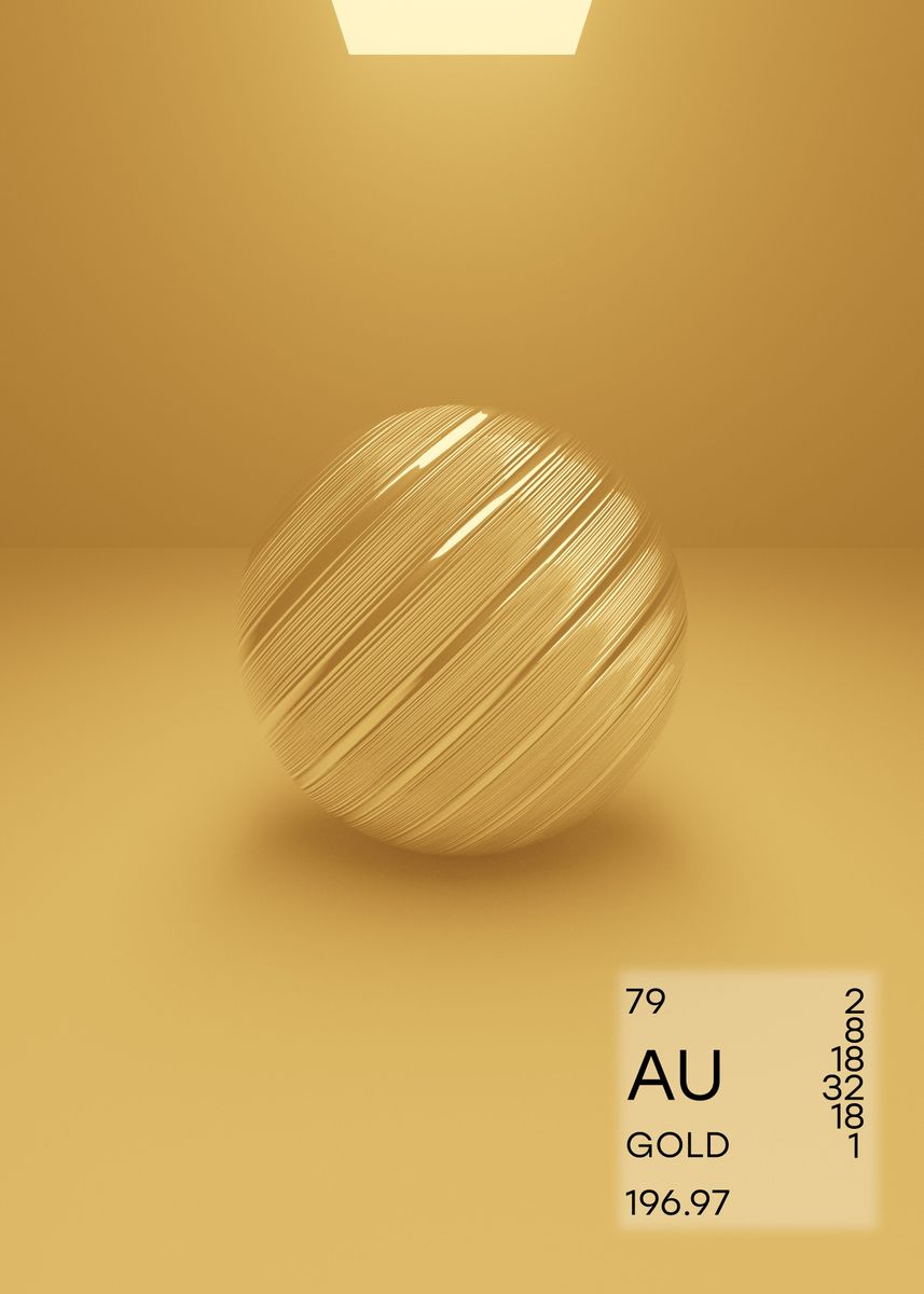 'Gold' Poster, picture, metal print, paint by Che Esy | Displate