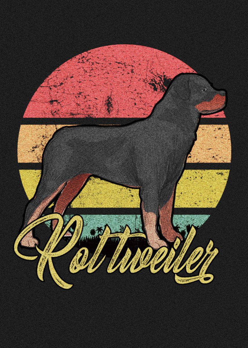 'Rottweiler' Poster by Abc Def | Displate