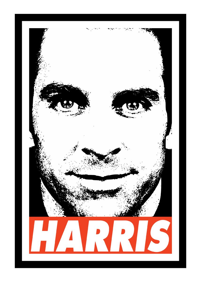 'Sam Harris' Poster, picture, metal print, paint by Filip Hellman ...