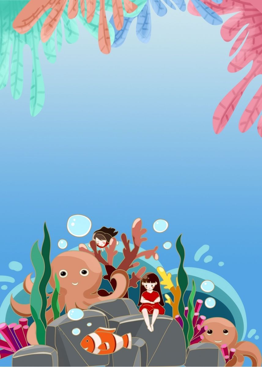 'Sealife Clownfish Octopus' Poster by Max Ronn | Displate