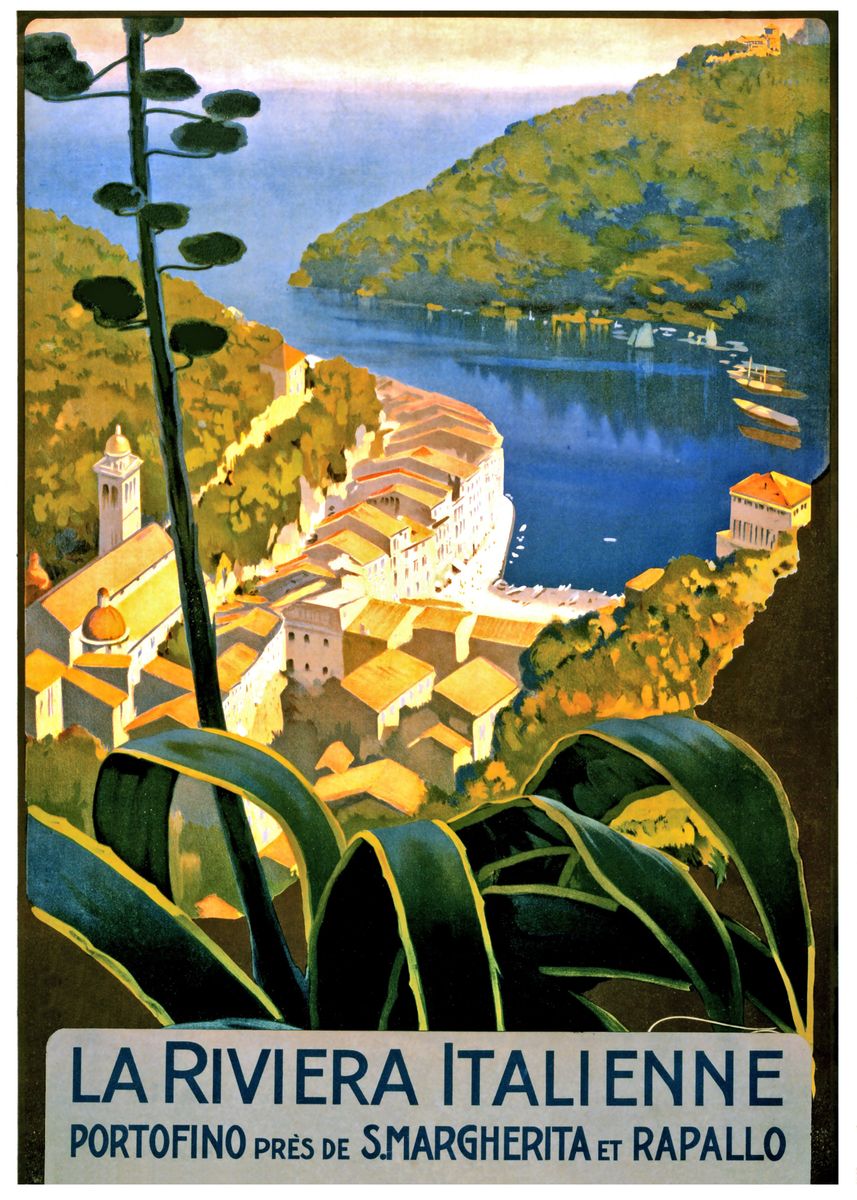 'Italian Riviera' Poster, picture, metal print, paint by Long Shot ...