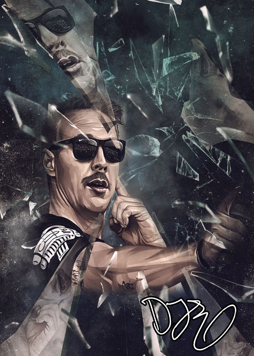 'Diplo Canvas ' Poster, picture, metal print, paint by Abbott Ramirez ...