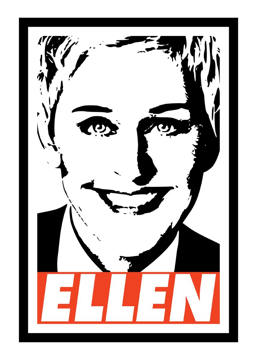 'Ellen DeGeneres' Poster by Filip Hellman | Displate