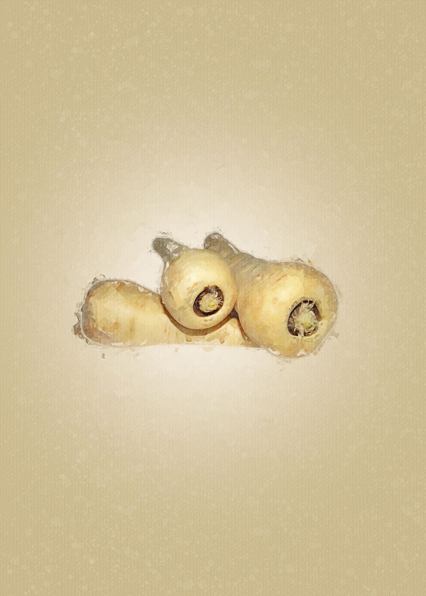 'Parsnip' Poster, picture, metal print, paint by Kitty Kit | Displate