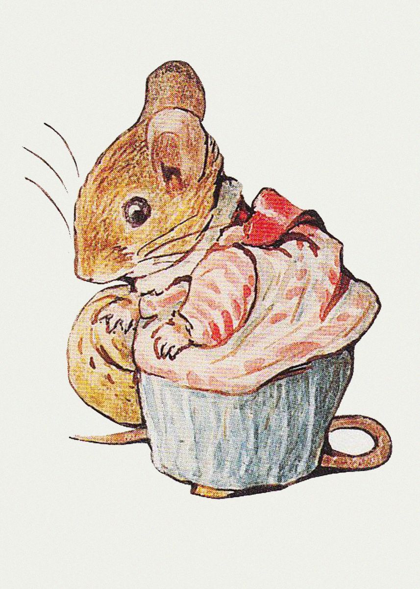 'Mrs Mouse' Poster, picture, metal print, paint by Vintage Designs ...