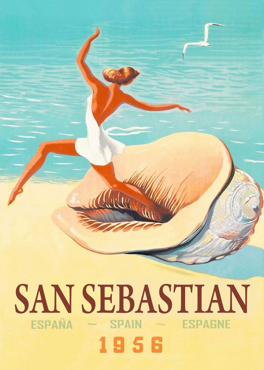 'San Sebastian' Poster, picture, metal print, paint by Long Shot | Displate