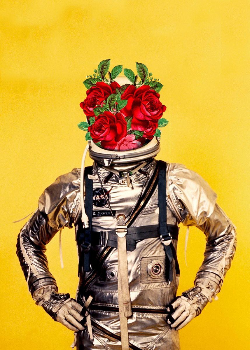 'Yellow Party' Poster, picture, metal print, paint by VK Art | Displate