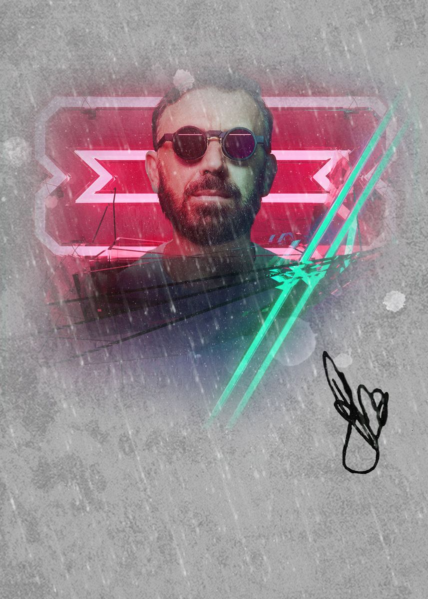 'Benny Benassi Canvas' Poster, picture, metal print, paint by Abbott ...