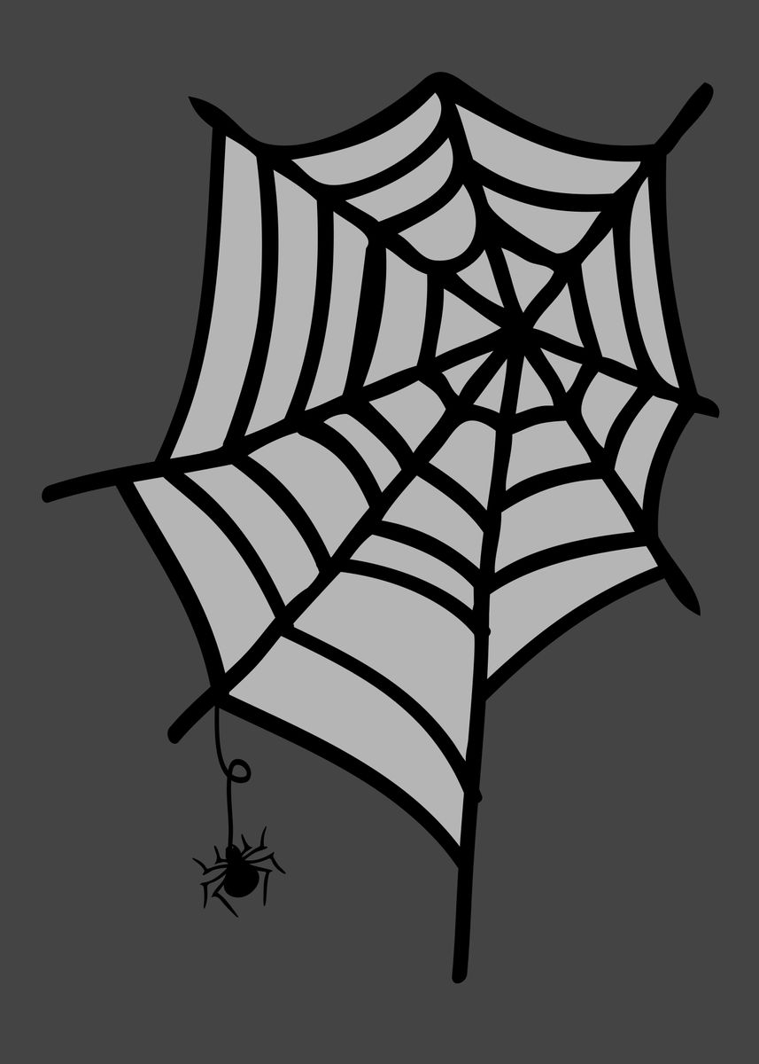 'spider web 2' Poster, picture, metal print, paint by Cindy Shim | Displate