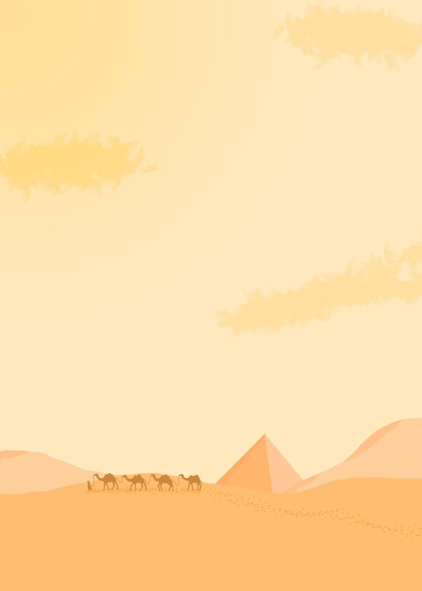 'Caravan' Poster, picture, metal print, paint by NoMeek | Displate